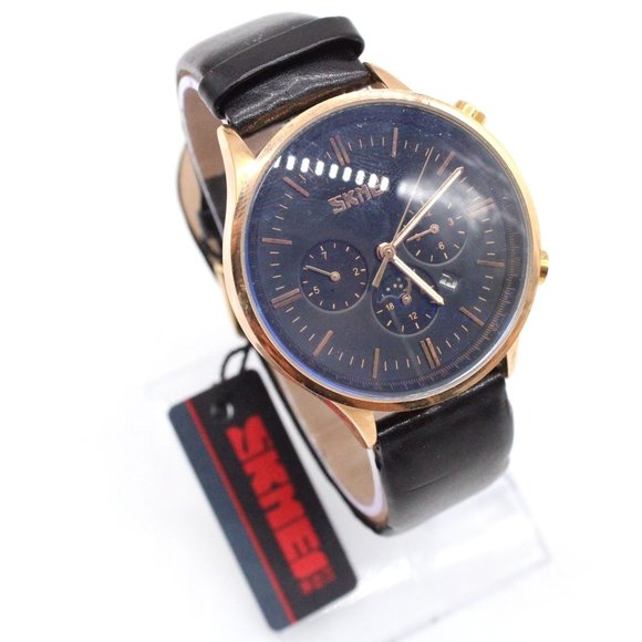SKMEI | Accessories | Skmei Watch Gold Tone Stainless Steel Classic ...